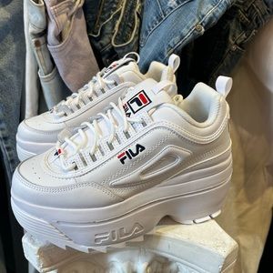Fila | Shoes | Nwt Fila Disruptor Platform Wedge Chunky Sneakers | Poshmark